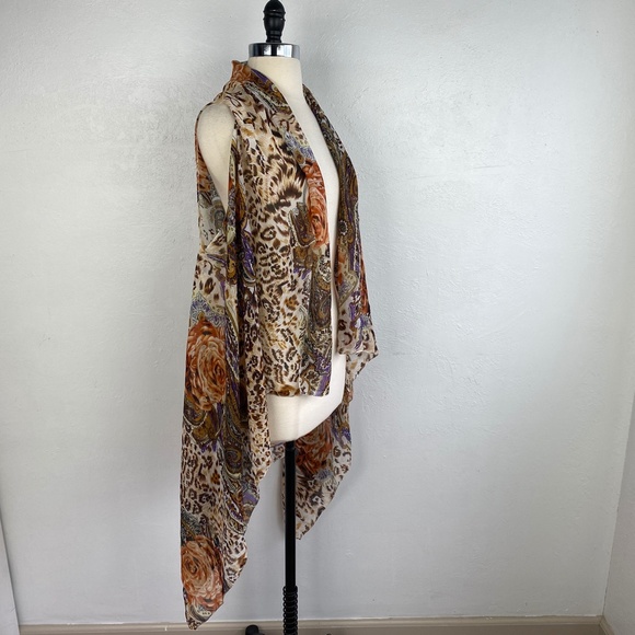 Accessories | Chiffon Animal Print Wrap Women One Size Armholes Drape ...